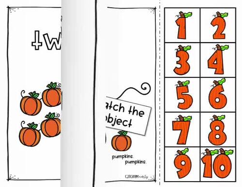 Interactive & Adaptive Book "How Many Pumpkins" Pre-K Special ed Speech