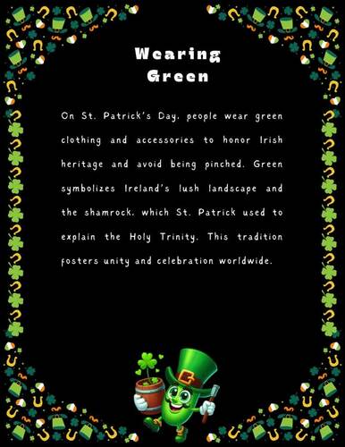 10 Famous St Patrick’s Day Traditions Classroom Posters St Patricks Day ...