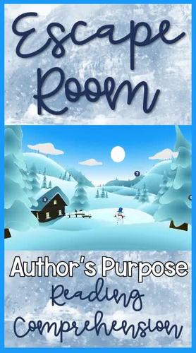 Author's Purpose Escape Room Bundle | 4th & 5th Grade Reading PIE ...