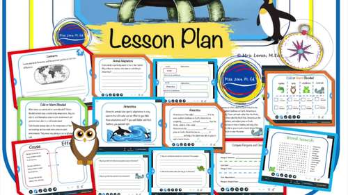Except Antarctica by Sturgell Lesson Plan by Mrs Lena | TpT