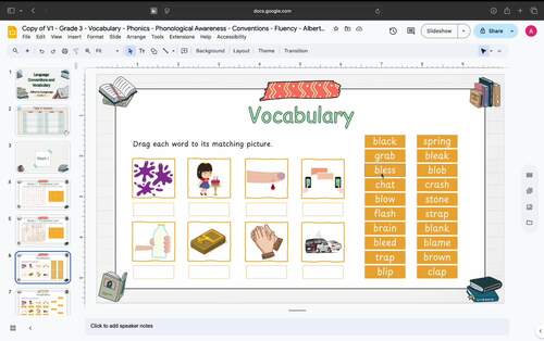 Grade 3 - Conventions & Vocabulary - Google Lesson Slides - Alberta ...