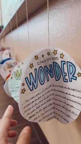 End of Novel Project | Wonder | Use for any novel by Tech Teach Create