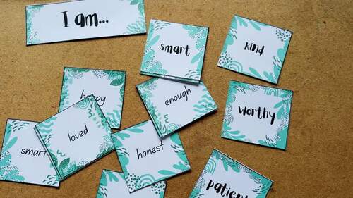 Affirmation Station | Editable Templates | Green & Growing Botanical Theme