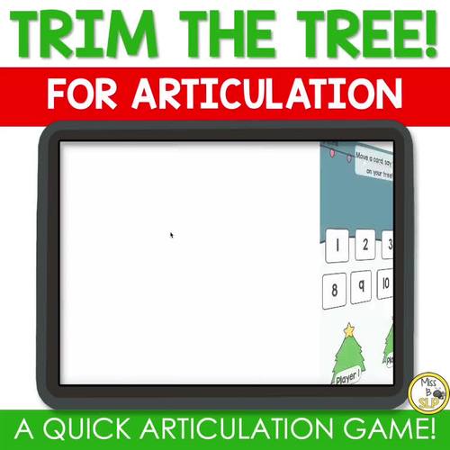 Speedy Speech Quick Articulation Game - Christmas - Digital Boom Cards