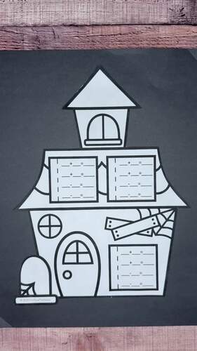 Halloween Math Craft Haunted House Fact Families Addition and ...