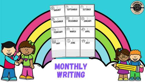 Monthly Writing Morning Work for PreK, TK, UTK, Kindergarten, First Grade