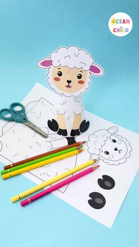 Easter Puppets Craft Bundle Bunny, Chick, Lamb & Hen | Printable Easter ...