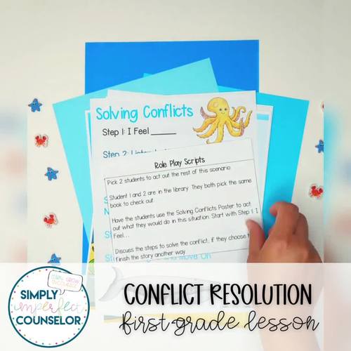 Conflict Resolution Counseling Lesson - 1st Grade by Simply Imperfect ...