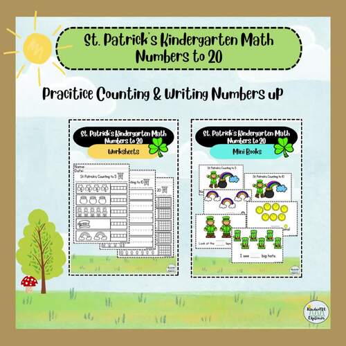 St. Patrick's Math Fun - Kindergarten Mini Books Numbers to 10 | TPT