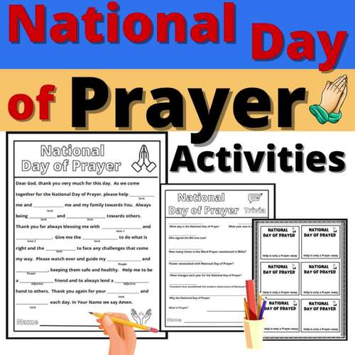 National Day of Prayer Activities Prayer Bible Resource No Prep by ...