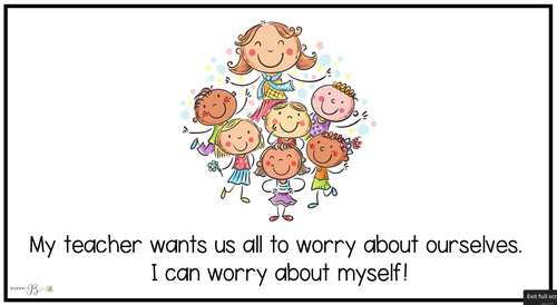 I Can Worry About Myself Social story and Powerpoint by They Call Me ...