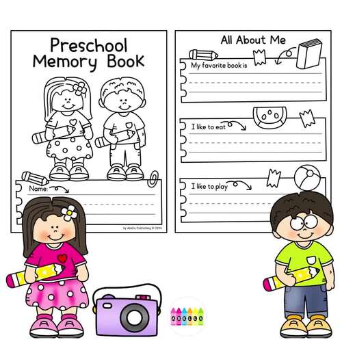 Preschool Memory Book | Preschool End Of The Year Memory Book Activities