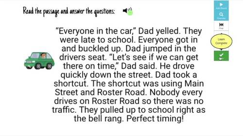 Reading Comprehension Level J Interactive Boom Cards by The Autism Helper