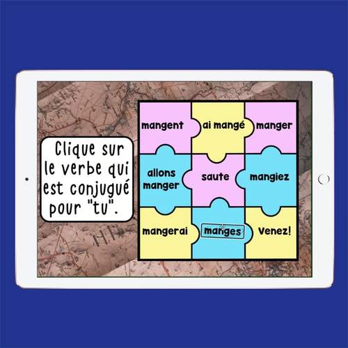 Reconnaître les verbes B | Cartes Boom | La grammaire française | TPT