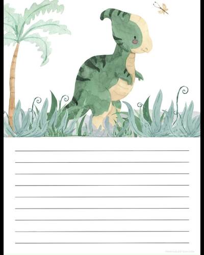 Dinosaur Writing Paper | Dino Stationery | Bookmarks | Research Writing ...
