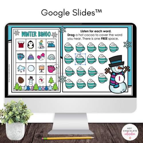 Winter Vocabulary Bingo Game BUNDLE - Printable - Google Slides ...