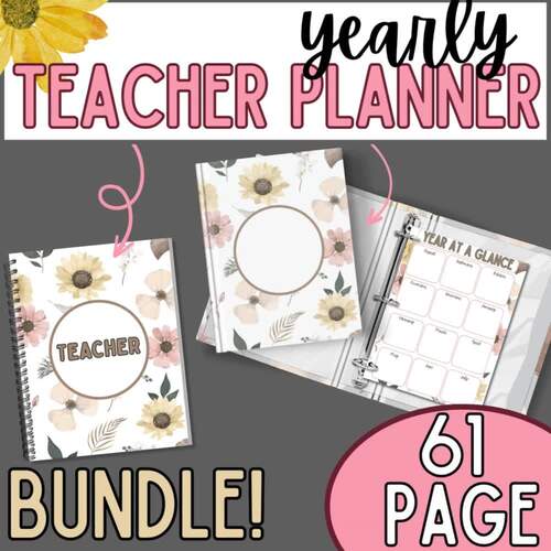Ultimate Teacher Planner | Seasonal Calendars, Planning, Notes & More!