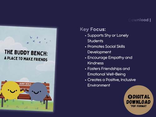 The Friendship Buddy Bench Social Story | Inclusivity Empathy Kindness