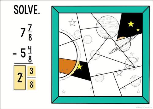 Add and Subtract Mixed Numbers with Like Denominators Digital Boom Cards