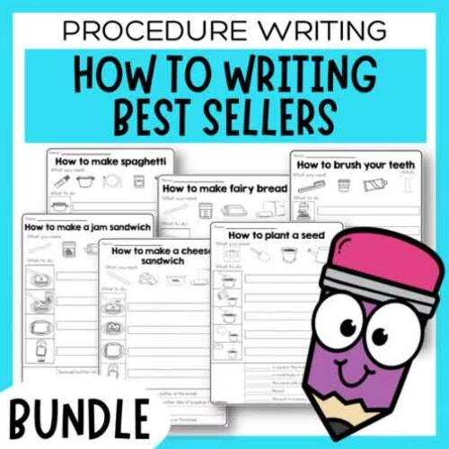 Six Differentiated Procedural Writing | How to Procedure Writing Bundle