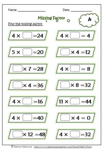 Multiply by 4 by MATH is FUNN | TPT