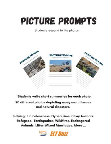 Picture Prompts. Writing Templates. Social Issues. Society. Environment ...