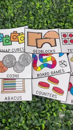 Bright and Simple Math Labels by Confetti and Creativity | TPT