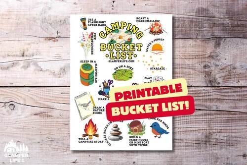 Camping Bucket List for Kids | Fun Camping Activities Printable ...