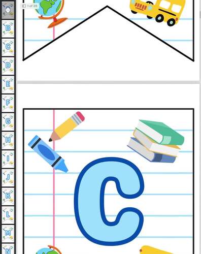 Holiday Alphabet Banner Bundle – 12 Month Seasonal Bulletin Boards ...