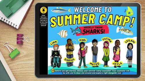 Sharks LINKtivity® (Fast Finisher, Fun Friday, Sub Plans) by The ...