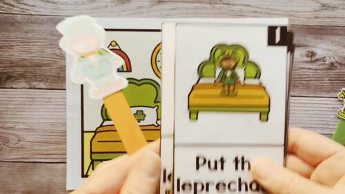 St Patricks Day Positional Words Leprechaun Diverse Preschool Special ...