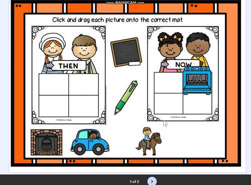 history now and then sort mats\free poster past and present | TPT