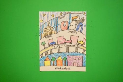 Let's Draw - Where am I? (Neighborhood to Planet) by Patty Fernandez Artist