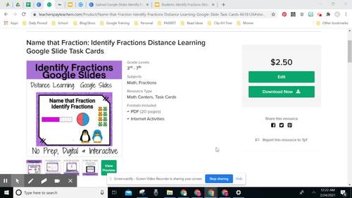 Name that Fraction: Identify Fractions Distance Learning Google Slide ...