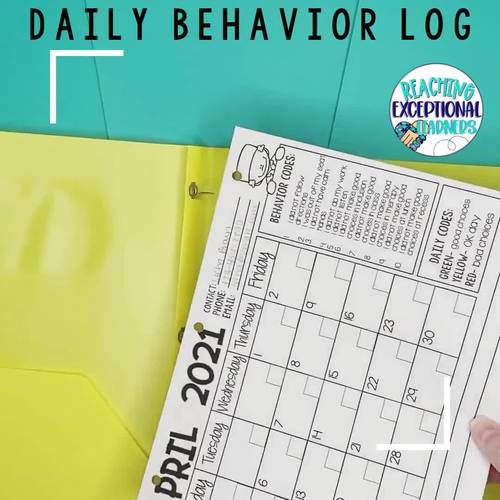 Editable Behavior Data for Special Education by Reaching Exceptional ...