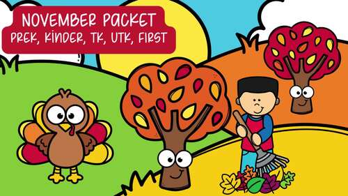 November Worksheets Morning Work Packet PreK Kindergarten First Grade ...