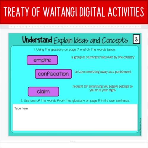 The Treaty of Waitangi Digital Reading Comprehension Activity for ...