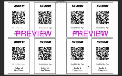 Early Humans- Neolithic Age Stations (Digital and Printable Versions ...