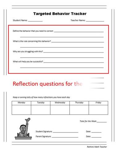 Behavior Tracker - Student Data Collection and Goal Setting | TPT