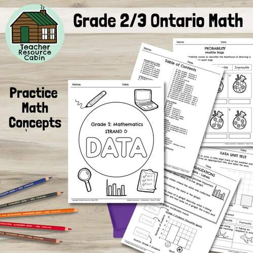 Grade 2/3 Ontario Math Workbook Bundle by Teacher Resource Cabin