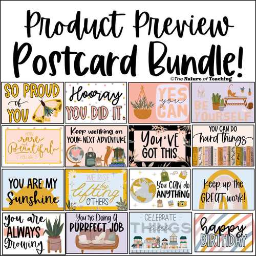 Holiday and Seasonal Postcard BUNDLE - DISTANCE LEARNING | TpT