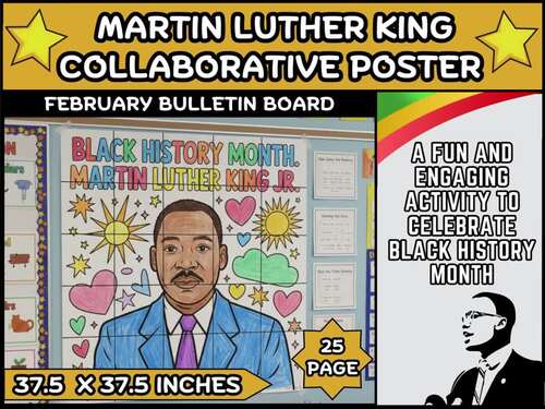 Black History Month Collaborative Poster | MLK Mural | February ...