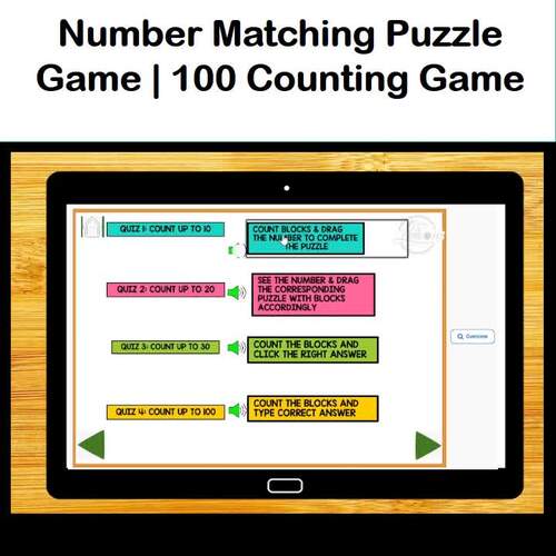 Number Matching Counting Game | Digital Resource Boom Cards™ | TPT