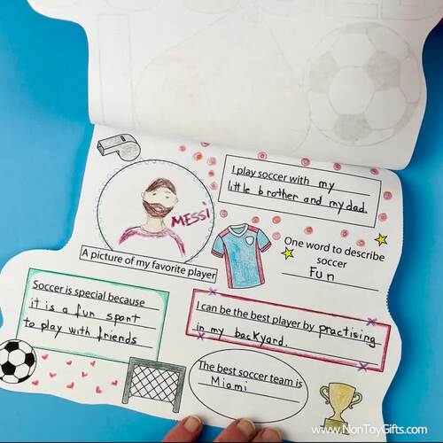 Soccer Craft and Writing Activity | Sports Craft for Kids | Bulletin Board