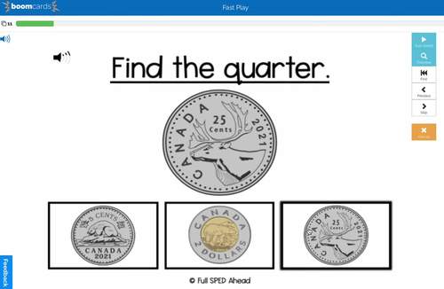 Identifying Coins Canadian Money Math Boom™ Cards Activity | TPT