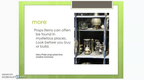 Drama and Theater Education - Introduction to Technical Theatre - PROPS PDF