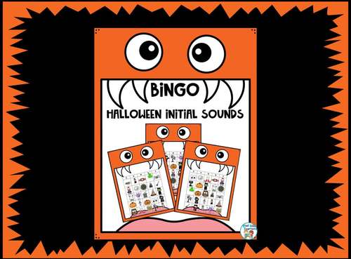 Halloween Bingo | Beginning Sounds | 30 Cards by Pint Size Learners
