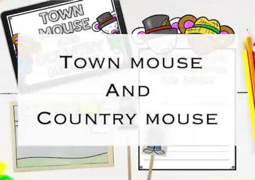Town mouse and country mouse Fable Reading Comprehension Activities