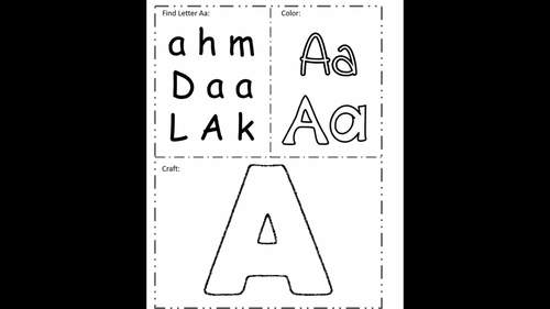 Alphabet Workbook for Elementary ELL | TPT
