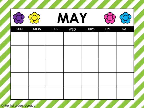 Digital Calendar Math PowerPoint for First Grade - May and June | TpT
